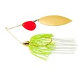 War Eagle Gold Frame Tandem Willow Spinnerbait White & Chartreuse Fishing Lure WE38GTRK02 | Zoro